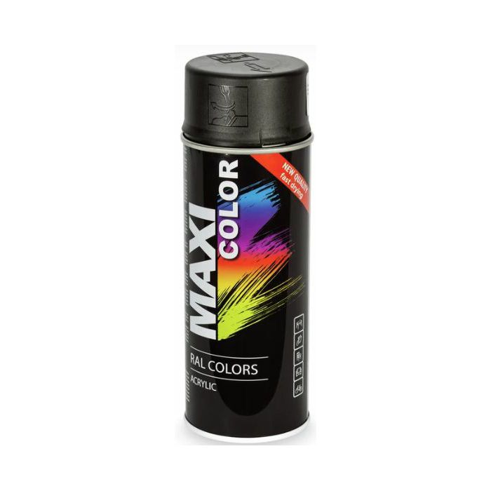Spray MAXI COLOR ral 9005 crni mat 400 ml - Kuser d.o.o.